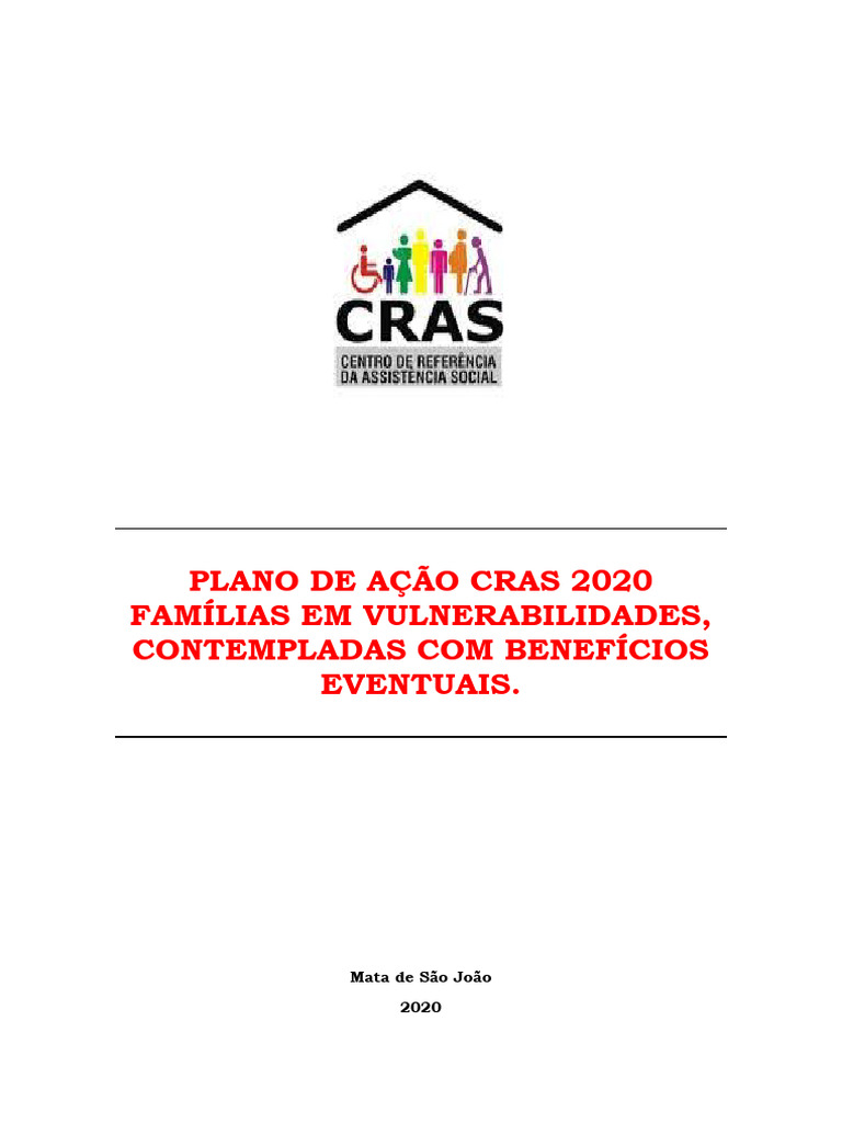 Plano de Ação Cras 2020 | PDF | Família | Gestão de recursos humanos