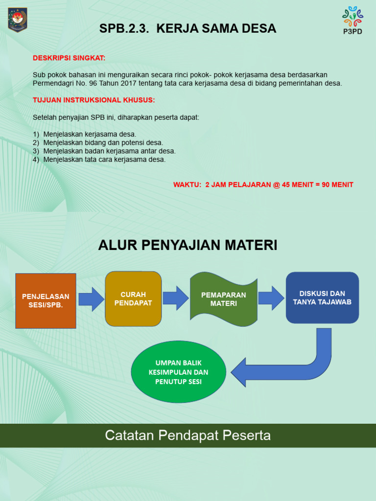 PB.2.3 Kerja Sama Desa | PDF