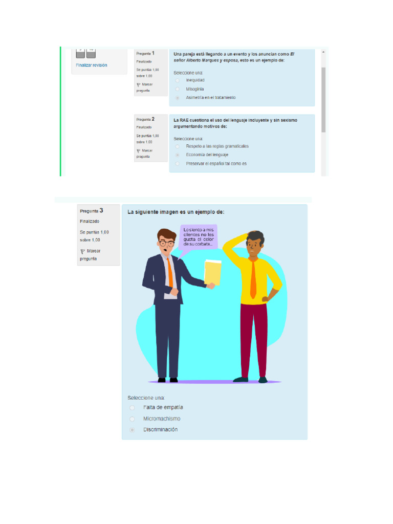 Respuestas Modulo 3 de Curso Comunicación Incluyente Sin Sexismo | PDF