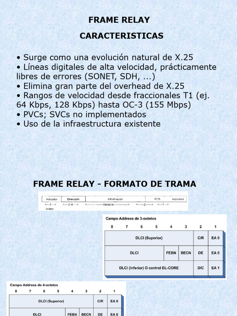 Frame Relay y ATM v2 | PDF | Modo de Transferencia Asíncrona ...