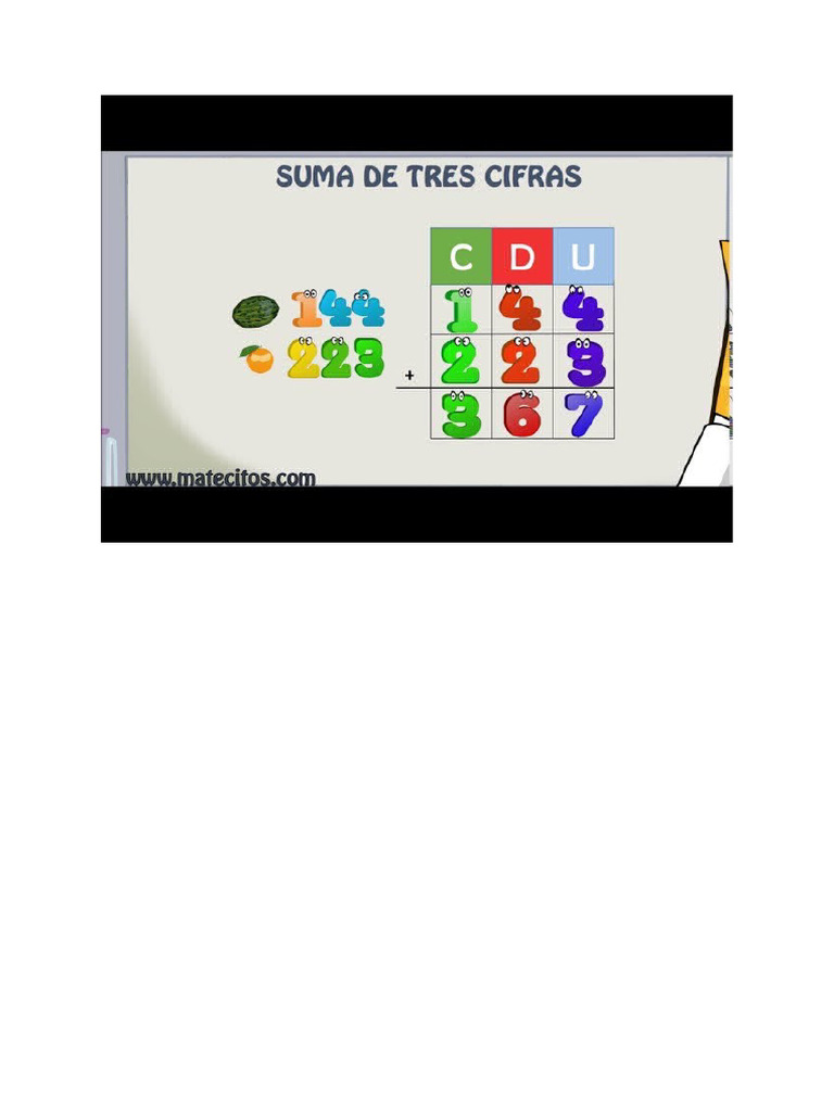 Sumas de 3 Digitos | PDF