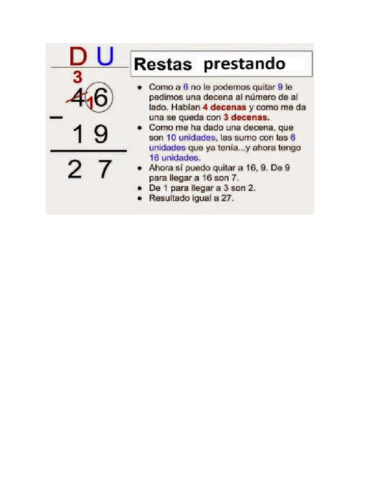 Restas para Tercer Grado | PDF