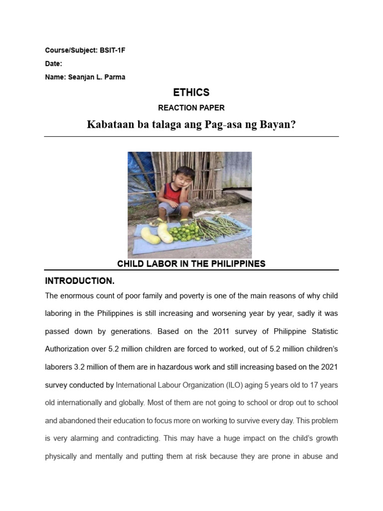 Reaction Paper | PDF