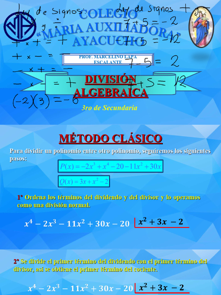 15. División Algebraica | PDF