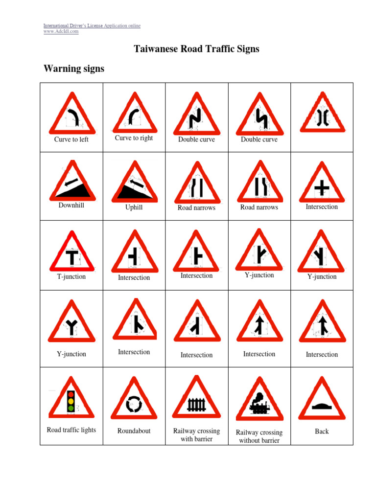 Taiwanese-Road-Traffic-Signs | PDF