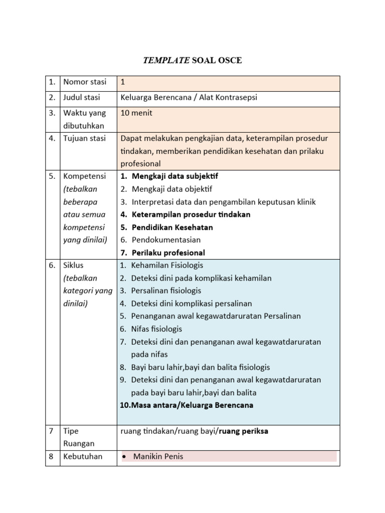 TEMPLATE SOAL Icik Kespro | PDF | Sains & Matematika