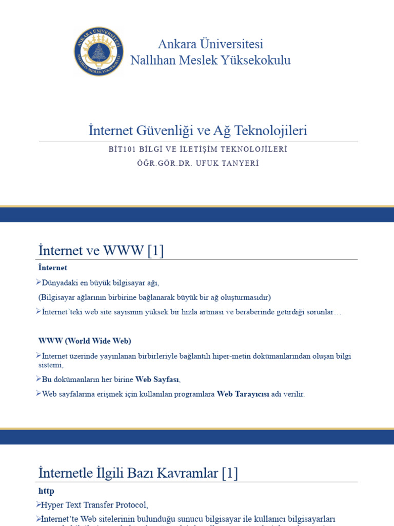 Bilgi Ve İletişim Teknojileri 101 | PDF