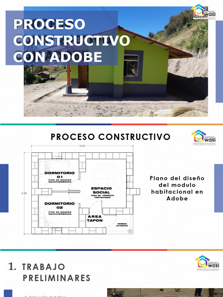 Proceso en Adobe | PDF | Fundación (Ingeniería) | Hormigón