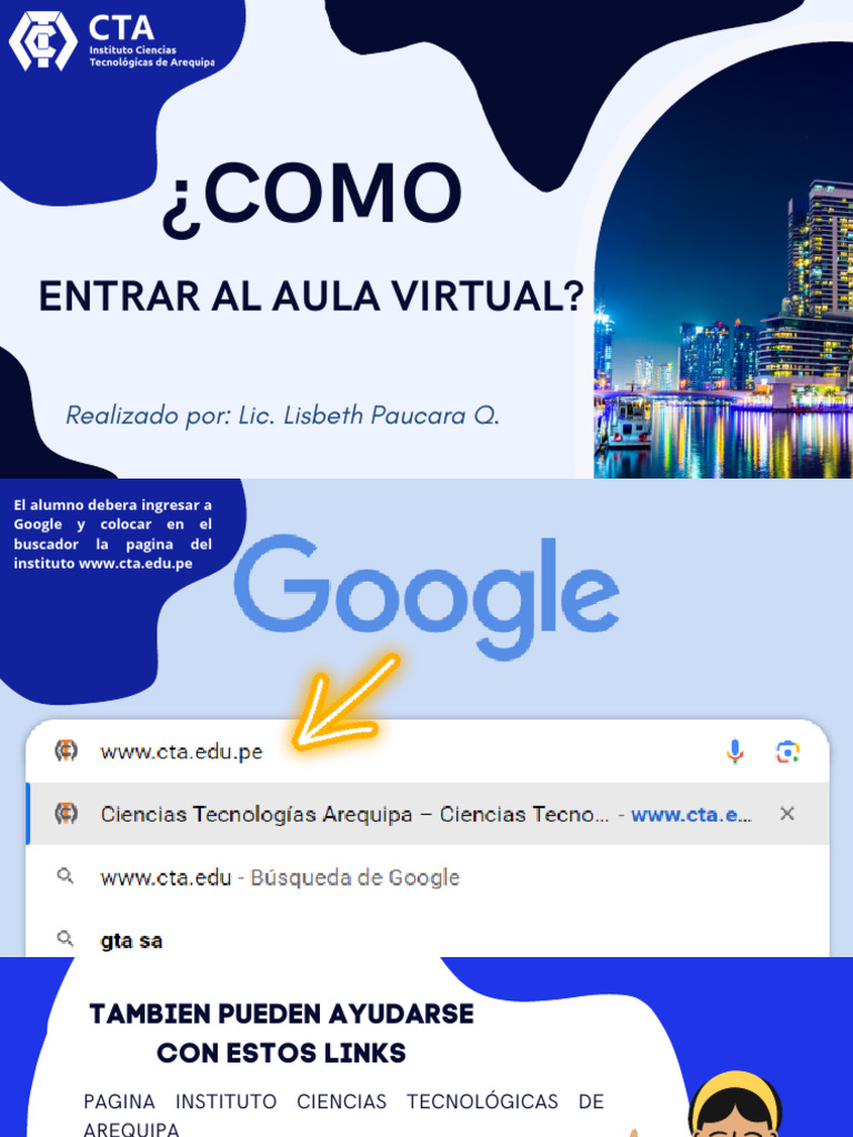 ¿COMO Entrar Al Aula Virtual - CTA | PDF