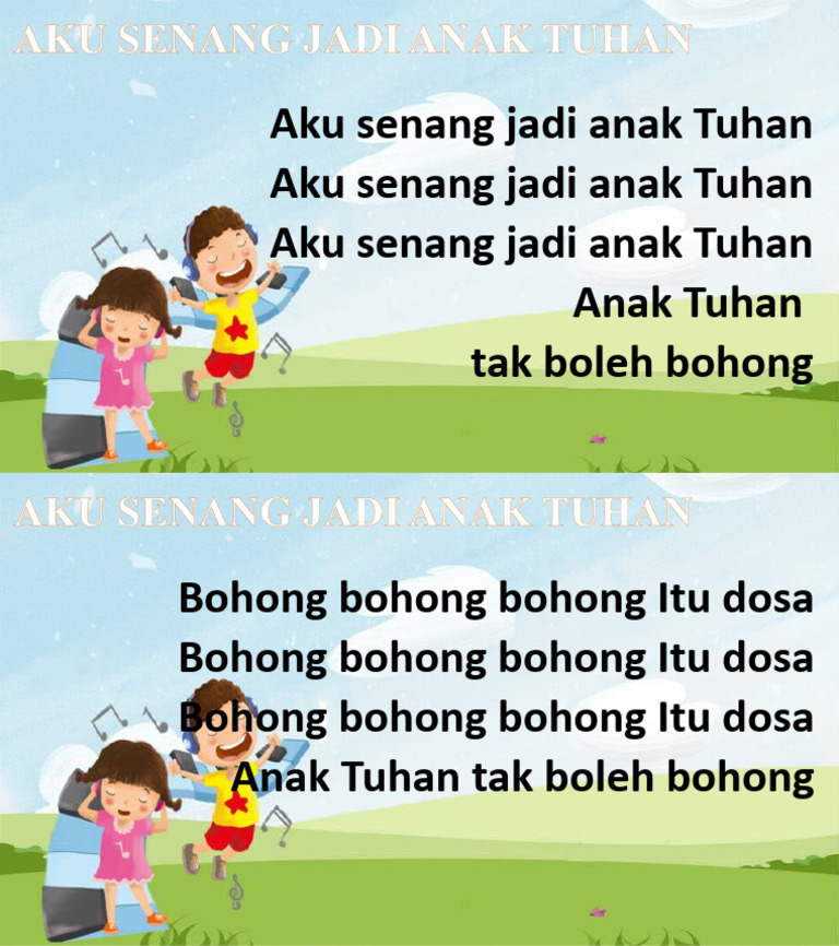Aku Senang Jadi Anak Tuhan | PDF