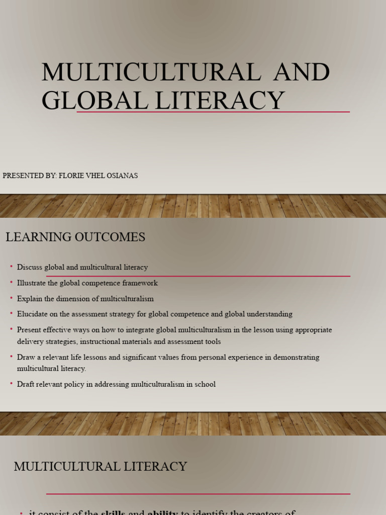 Multicultural and Global Literacy Report | PDF | Cross Cultural ...