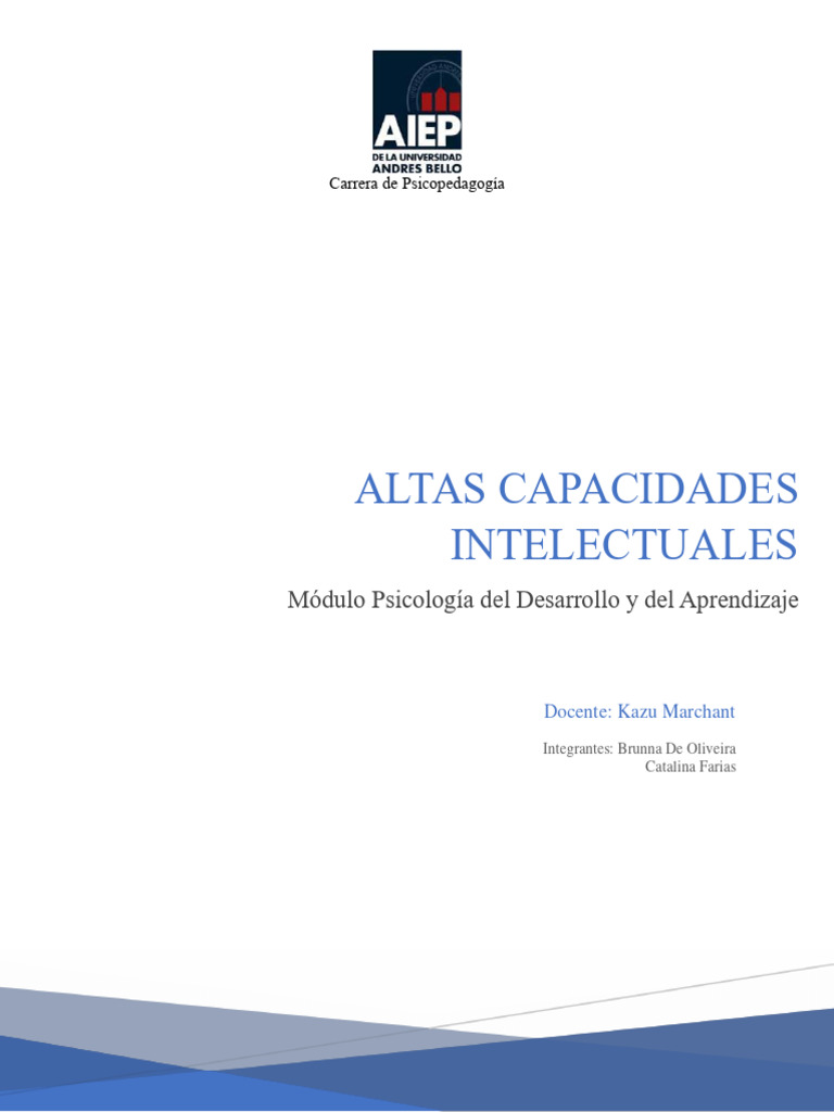 Altas Capacidades Intelectuales | PDF