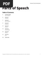 8 Parts of Speech Worksheet | PDF