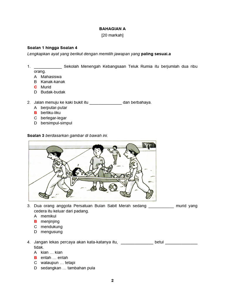 Soalan Kertas 1 Tingkatan 1 Kumpulan 1 | PDF