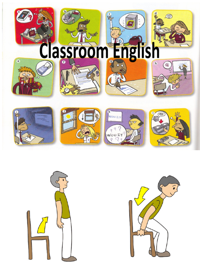Classroom English Flashcards Games 89313 | PDF