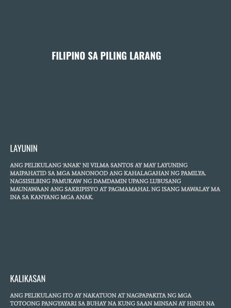 Filipino Sa Piling Larang123123 | PDF