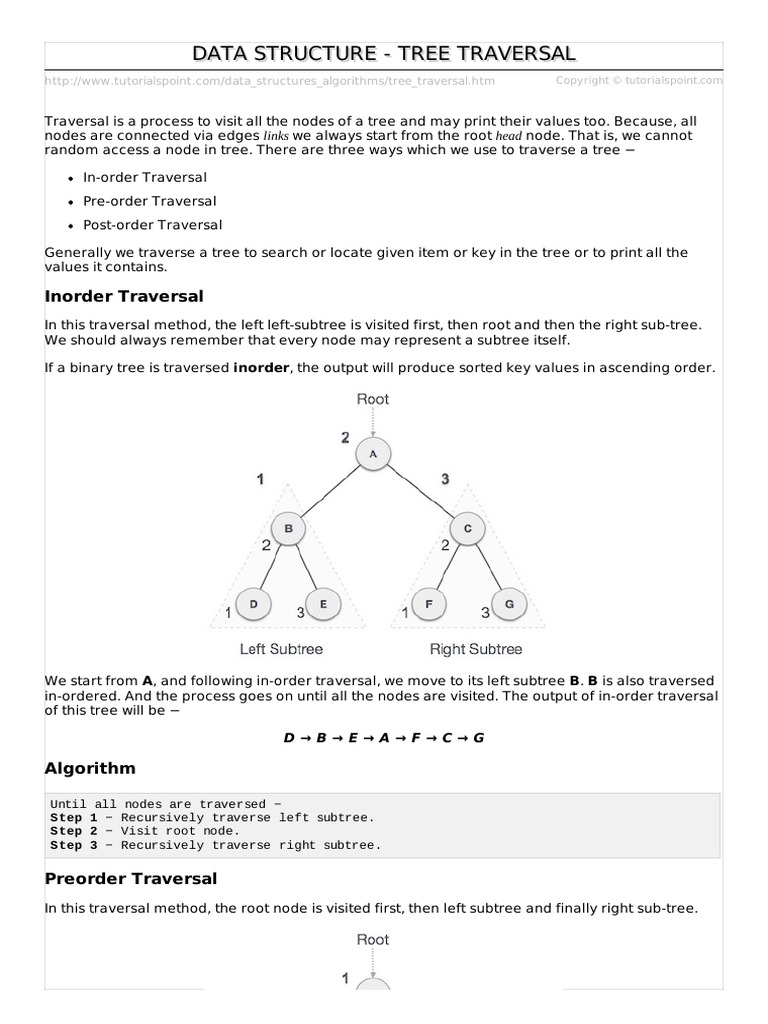 Tree Traversal | PDF