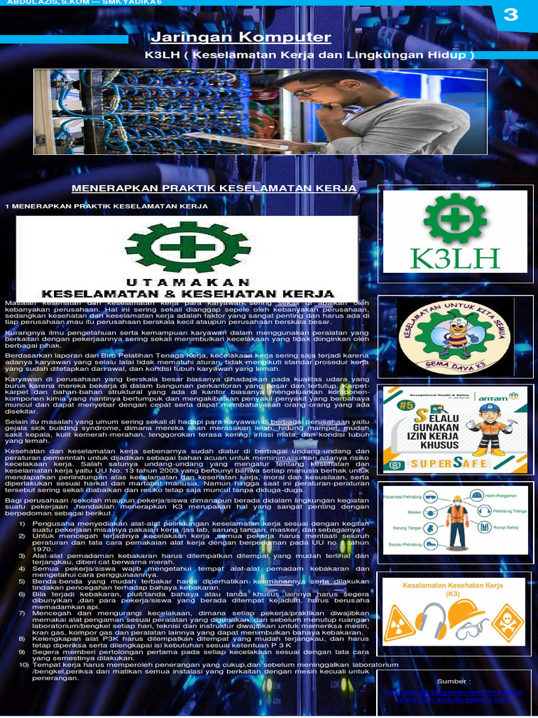 Pertemuan 4 Jaringan Komputer K3lh Menerapkan Praktik Keselamatan