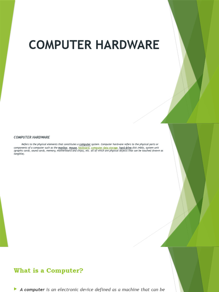 UC 1 Computer Hardware | PDF | Computer Data Storage | Computer Hardware