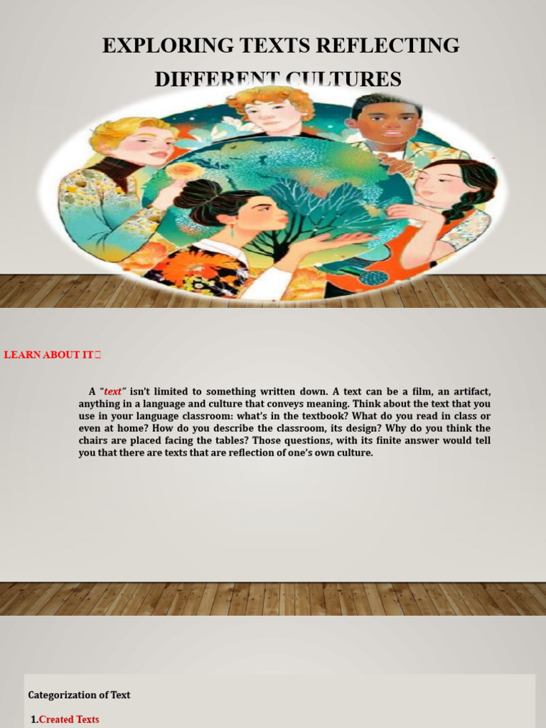 Understanding Cultural Texts and Communication | PDF | Communication ...