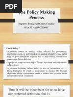Philippine Public Policy Making Process | PDF | Policy | Bill (Law)