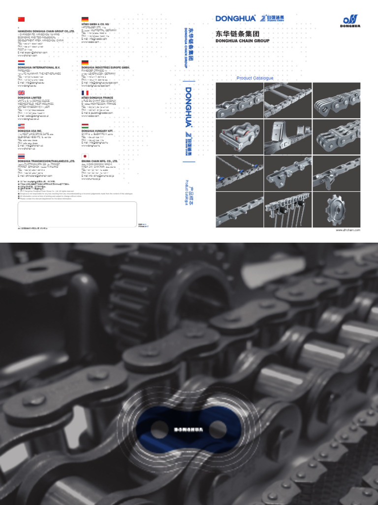 Donghua Double Pitch Chain | PDF | Manufactured Goods | Mechanical ...