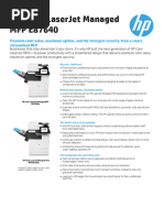HP Color Laserjet Managed MFP E877Dn Printer Series: Datasheet | PDF ...
