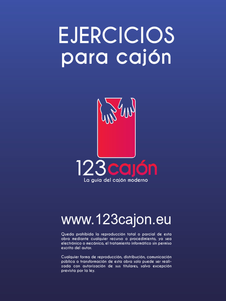 123cajon-EJERCICIOS-para-Cajón | PDF | Notación musical | Ritmo