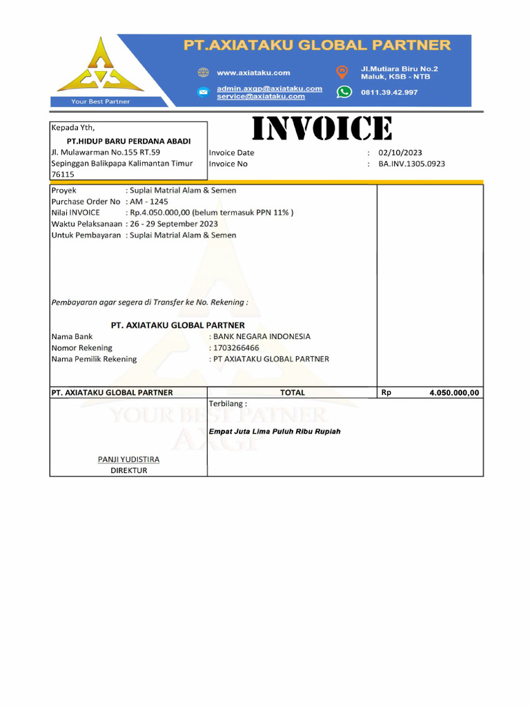 Axiata Invoice | PDF