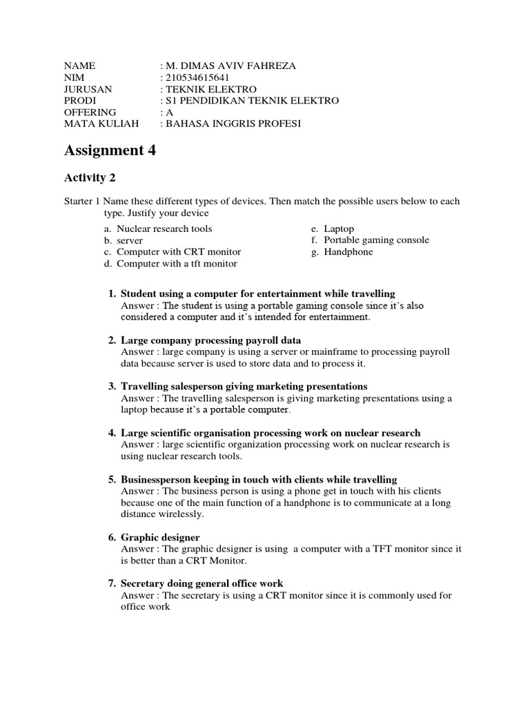 Types of Computer Devices and Functions | PDF | Cache (Computing ...