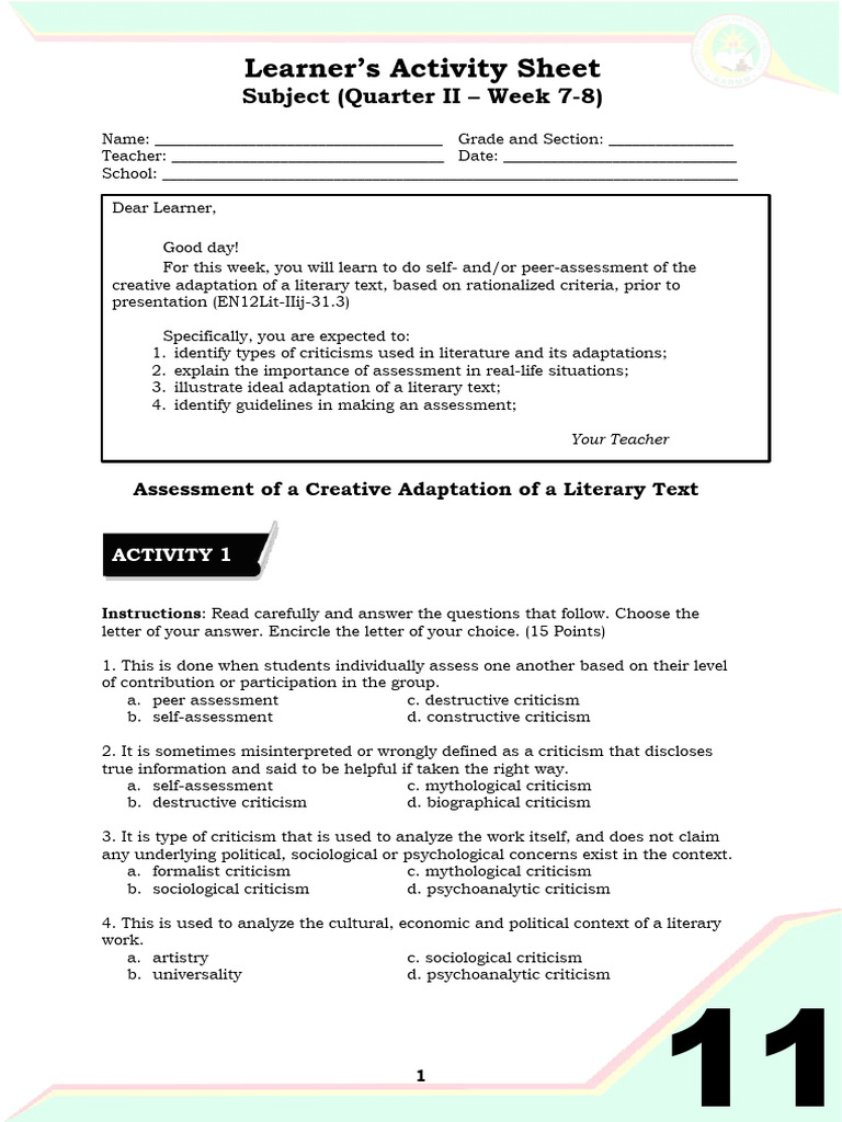 21ST Literature Week 15 16 | PDF