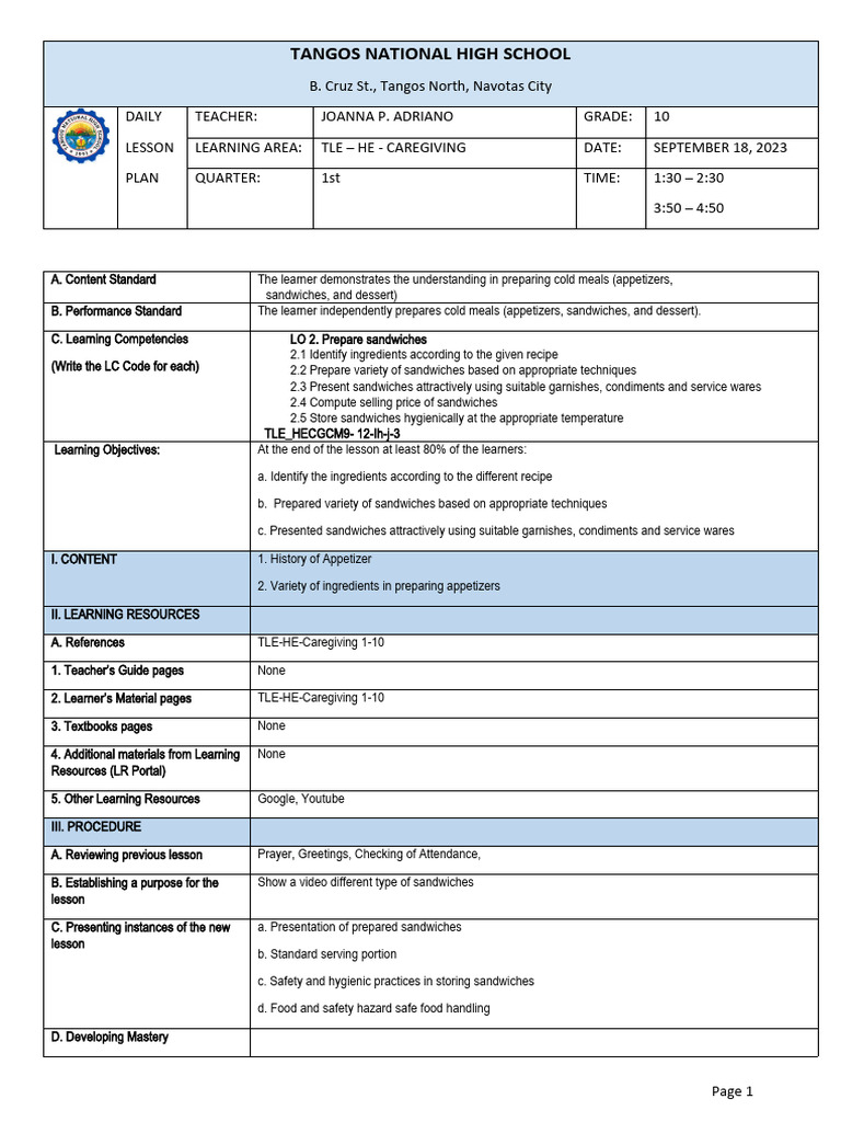 Caregiving DLP 9 18 | PDF