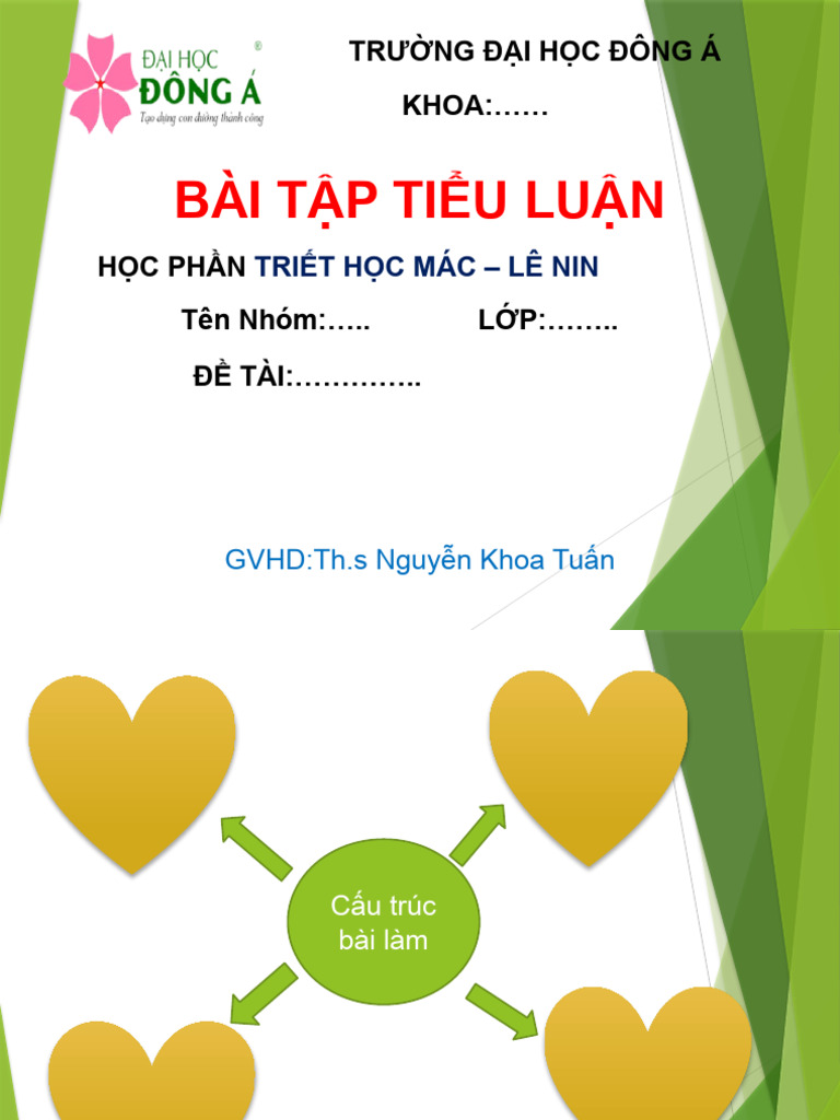 Font Slide Bài - tiểu - luận - triết Học Mác-lênin | PDF