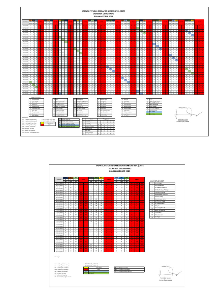 Tampilan excel untuk jadwal | PDF