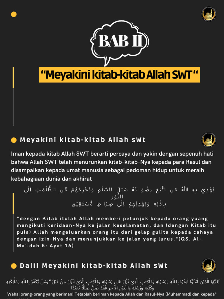 Meyakini Kitab-Kitab Allah | PDF