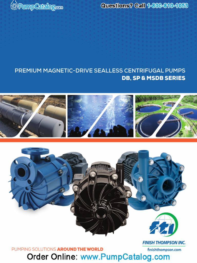 FTI Finish Thompson DB SP MSDB Series Pumps Brochure | PDF | Pump ...