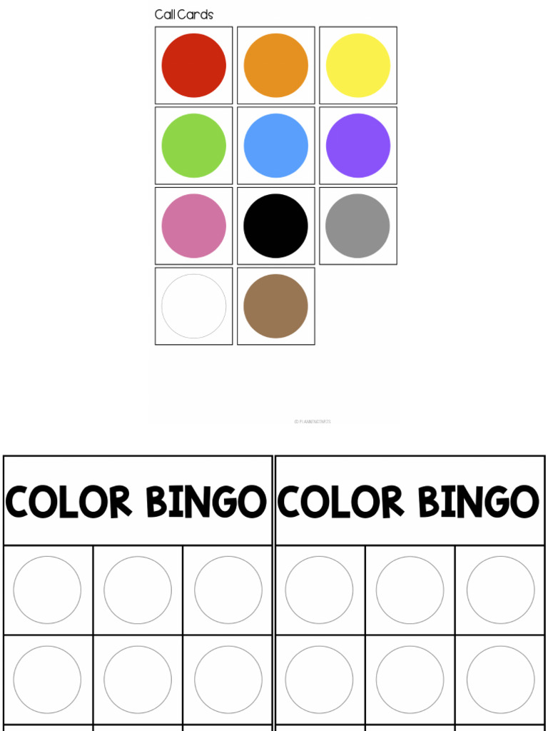 2PerPageColorBingo PlanninginPJs | PDF