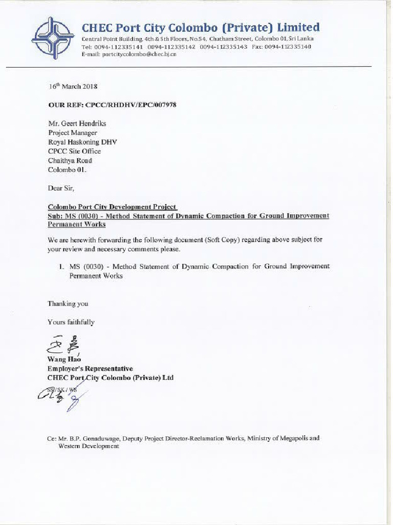 MS (0030) - Method Statement of Dynamic Compaction For Ground ...