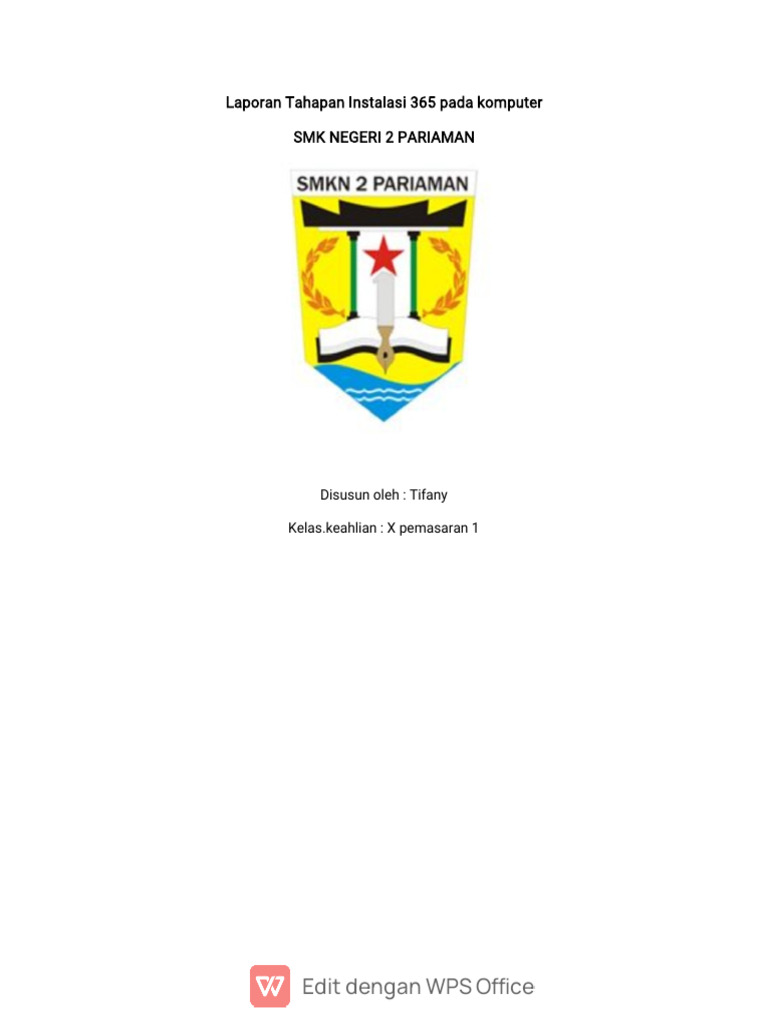 Laporan Tahapan Instalasi 365-WPS Office | PDF