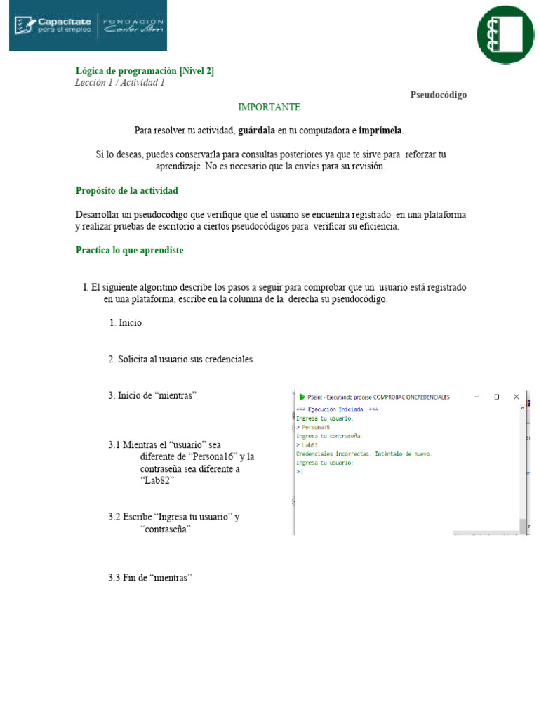 Pseudocódigo | PDF | Algoritmos | Informática
