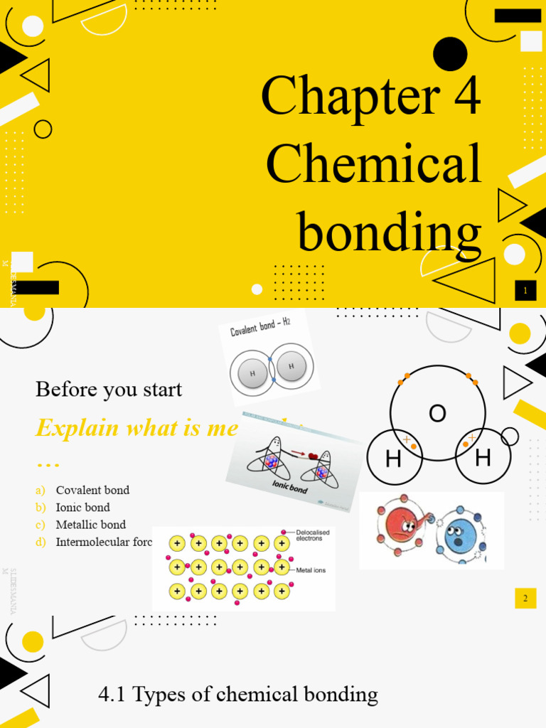 Chapter 4 Chemical Bonding - Complete | PDF | Chemical Polarity ...