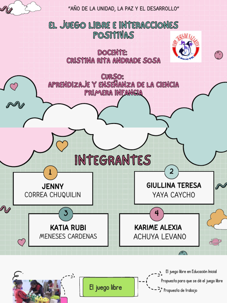 El Juego Libre e Interacciones Positivas | PDF