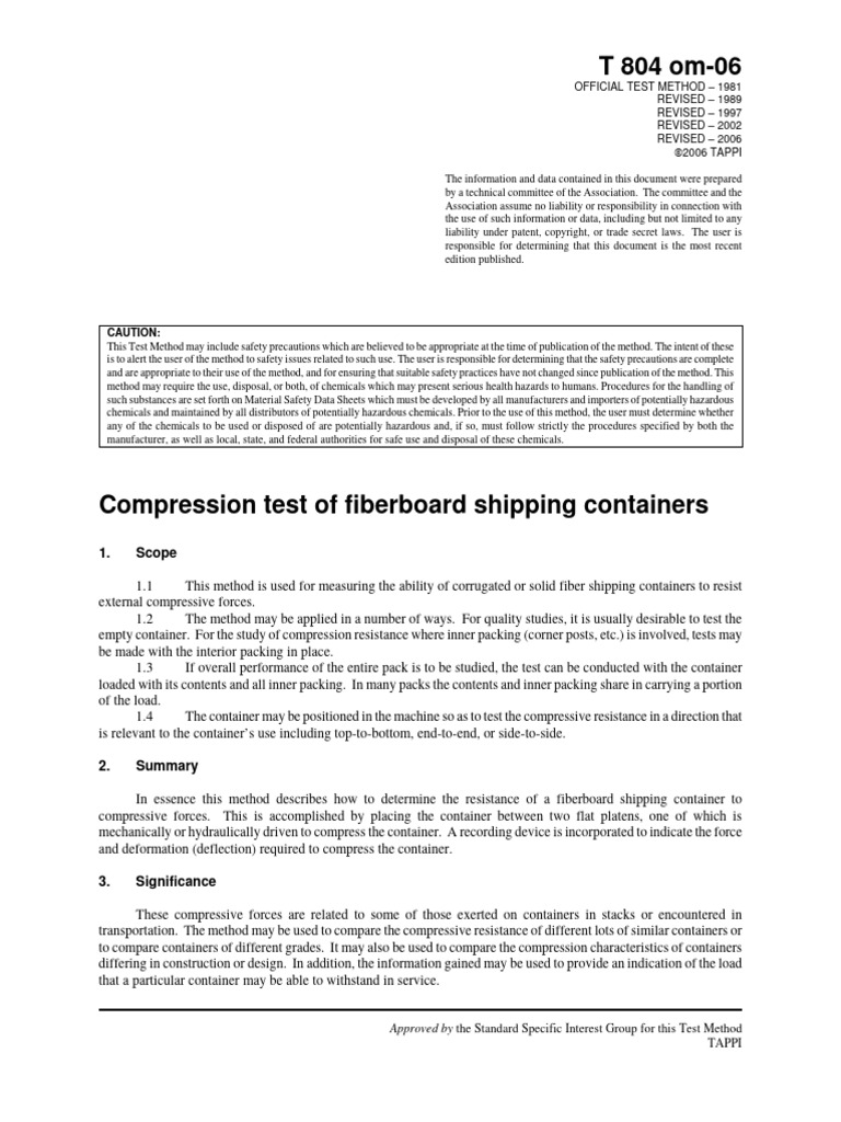 Tappi 804 | PDF
