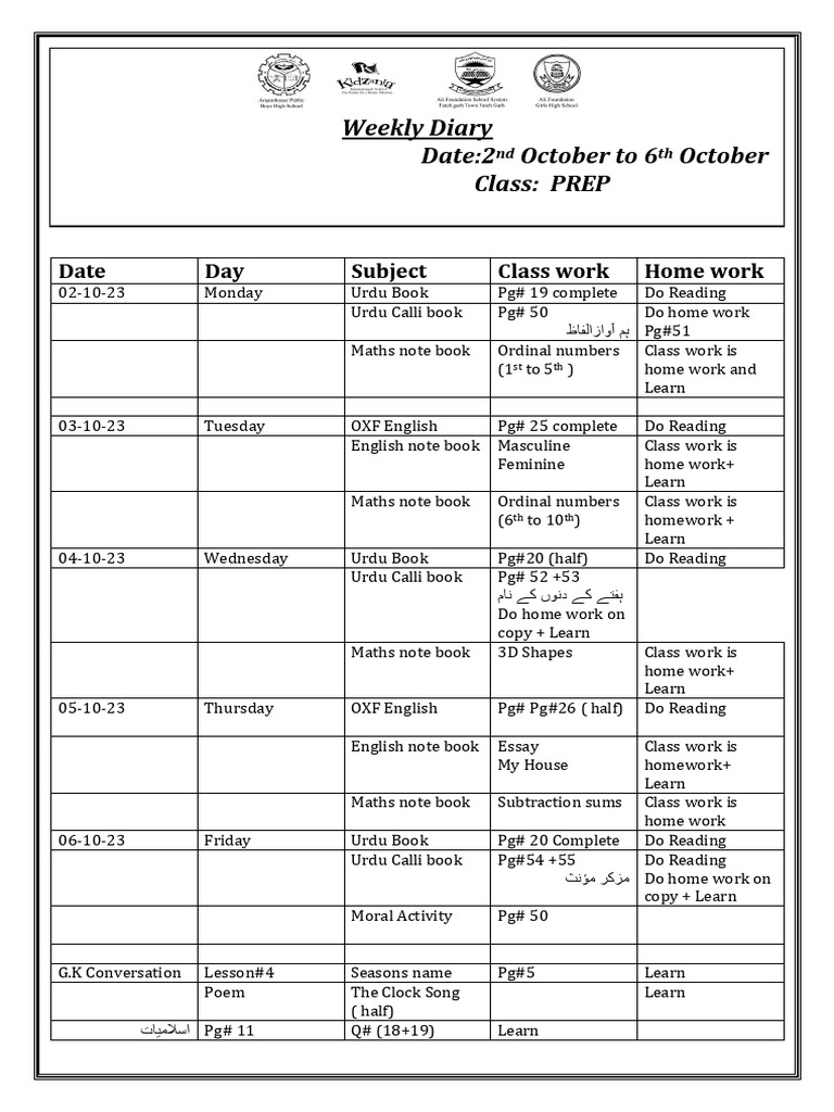Prep Diary-2 | PDF