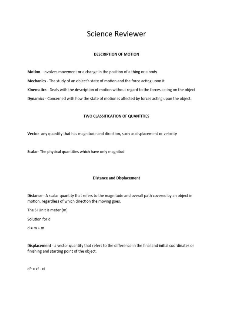 Science Reviewer | PDF