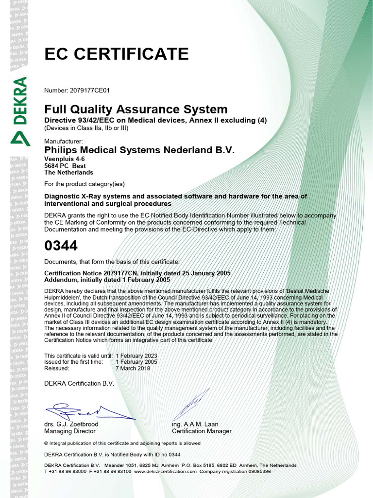 EC Certificate Best IGT Expired 1 Feb 2023 2079177CE01 07 March 2018 | PDF