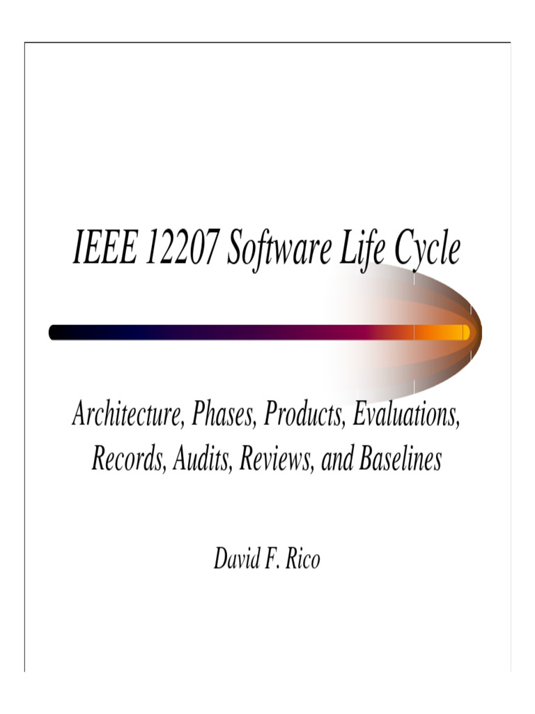 IEEE 12207 Software Life Cycle Overview | PDF | Business