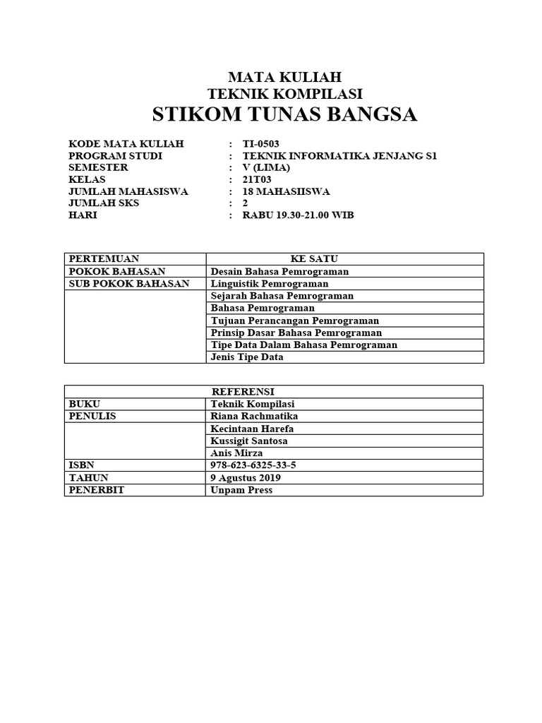 Sejarah & Desain Bahasa Pemrograman | PDF