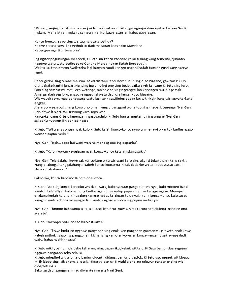 Asal Usul Gethuk Magelang | PDF