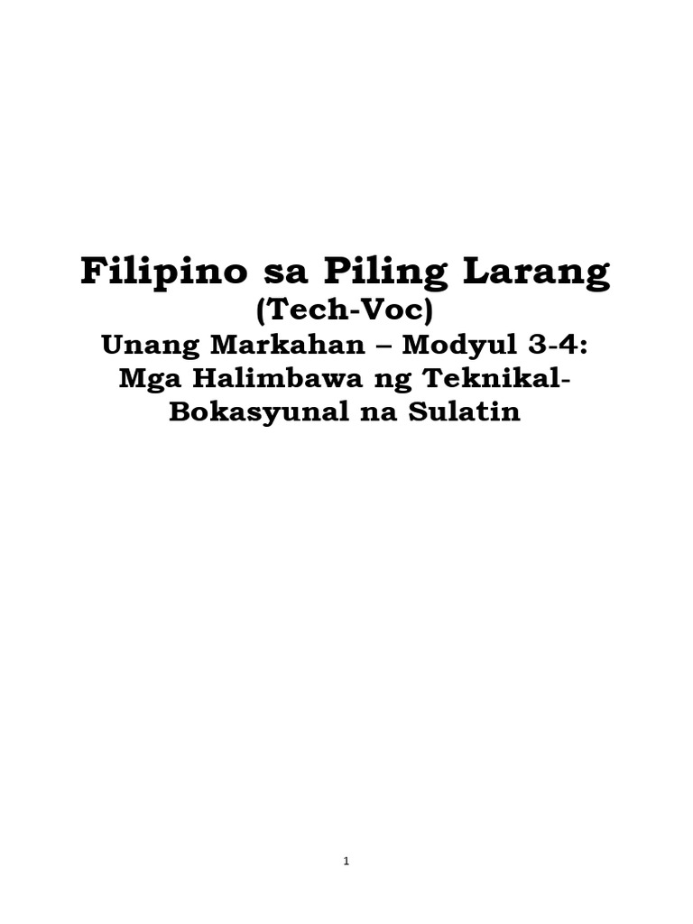 PFPL - Modyul 3-4 | PDF